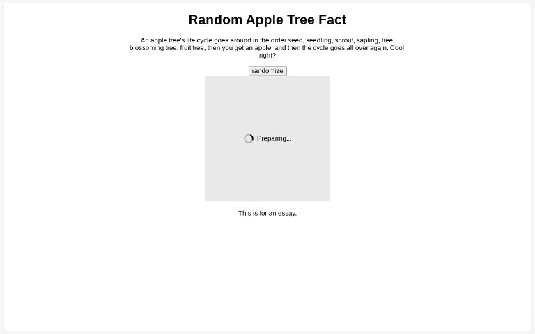 Random Apple Tree Fact ― Perchance Generator