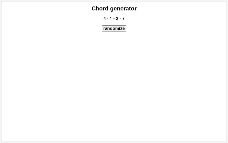 Chord generator