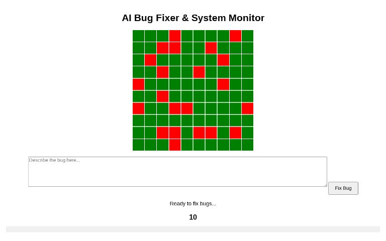 AI Bug Fixer & System Monitor ― Perchance Generator