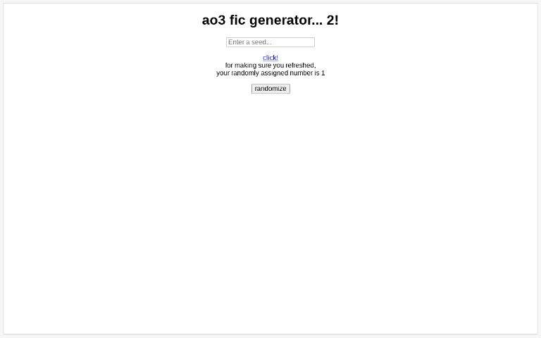 ao3 fic generator... 2!