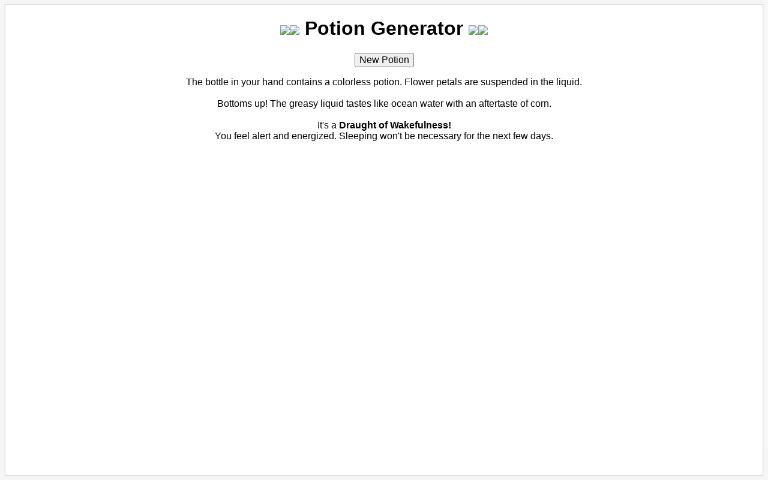 Potion/Cypher Generator