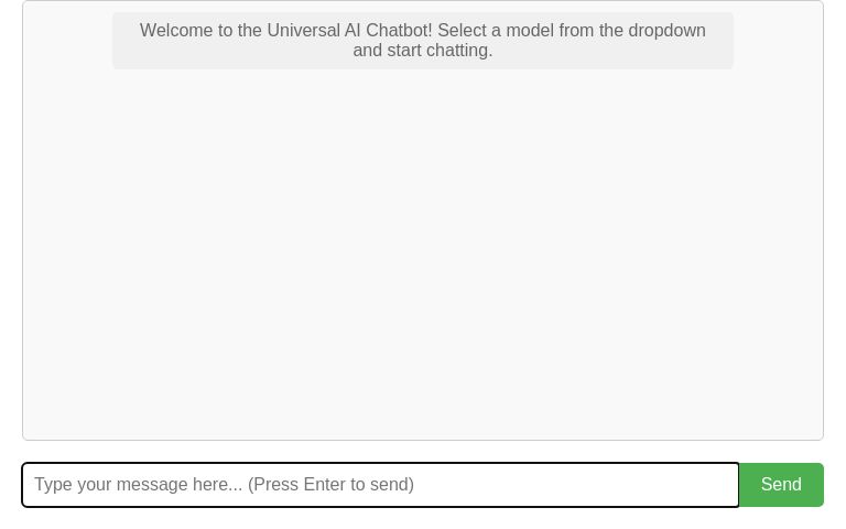 Universal AI Chatbot ― Perchance Generator