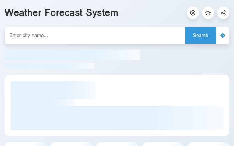Weather Forecast System ― Perchance Generator