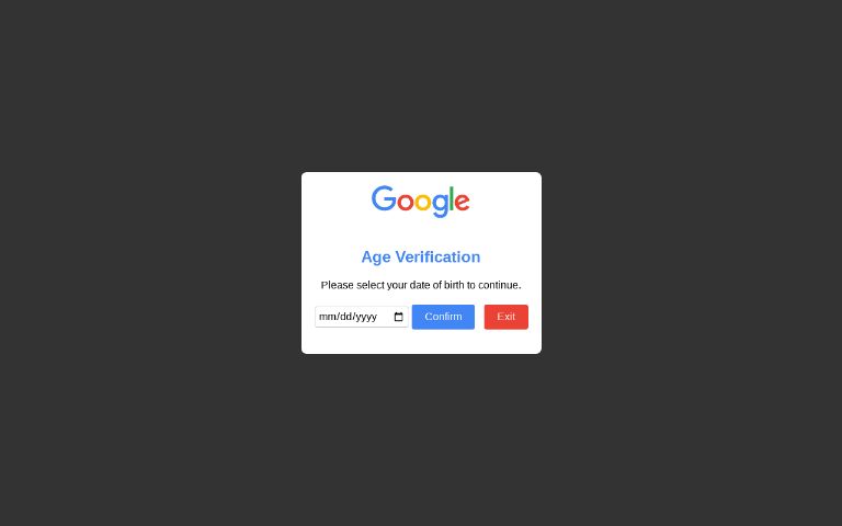 Age Verification ― Perchance Generator