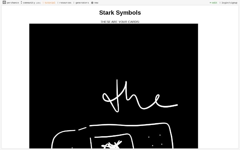 Stark Symbols ― Perchance Generator
