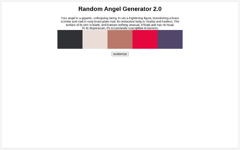 Random Angel Generator 2.0