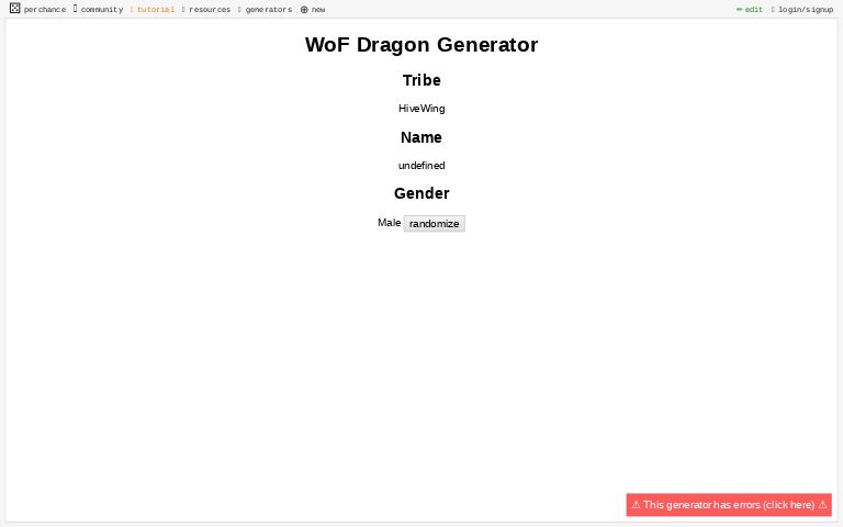 WoF Dragon Generator
