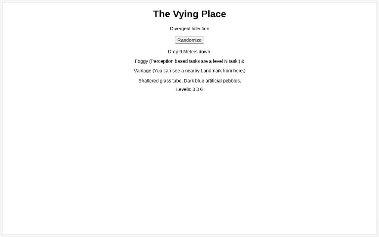 The Vying Place ― Perchance Generator