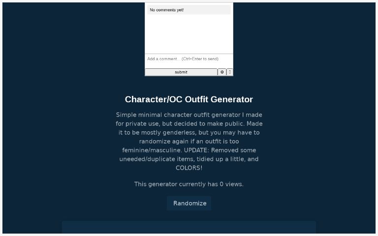 Character/OC Outfit Generator