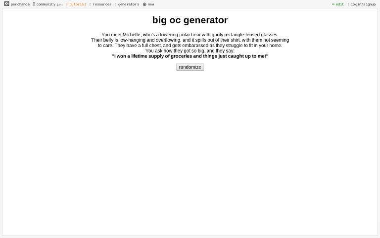 big oc generator