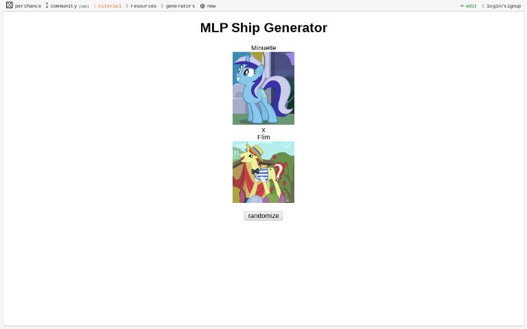 MLP Ship Generator