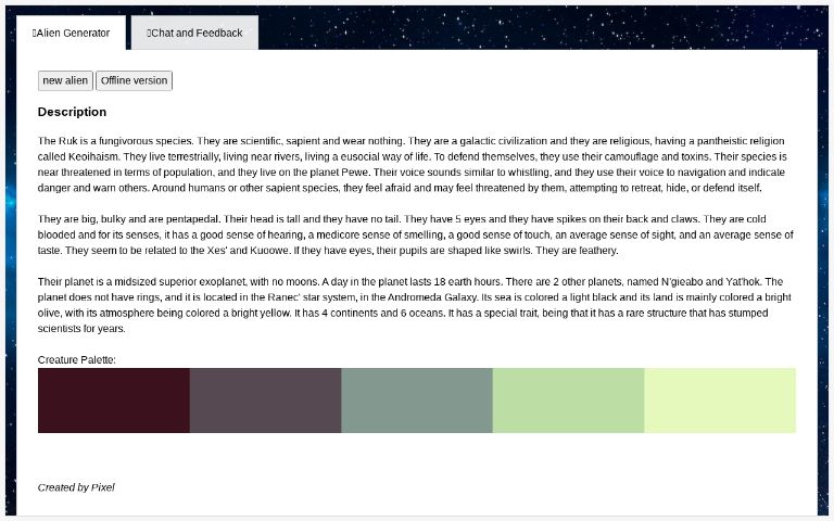 Alien Species Generator