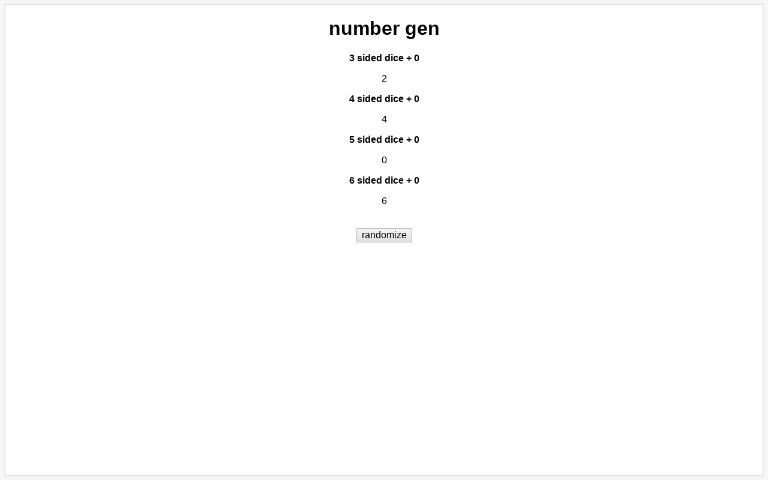 number gen ― Perchance Generator