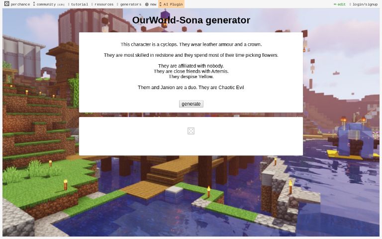 OurWorld-Sona generator