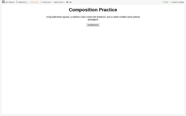 Composition Practice ― Perchance Generator