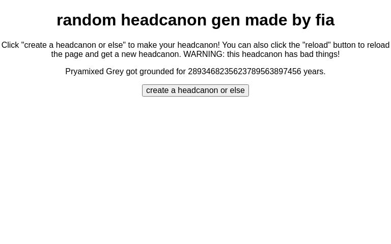 random headcanon gen made by fia