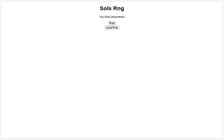 Sols Rng ― Perchance Generator