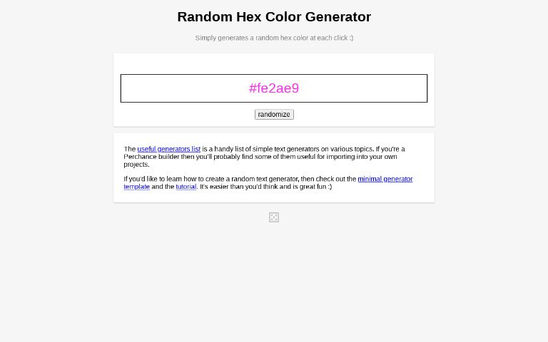 Random Hex Color Generator