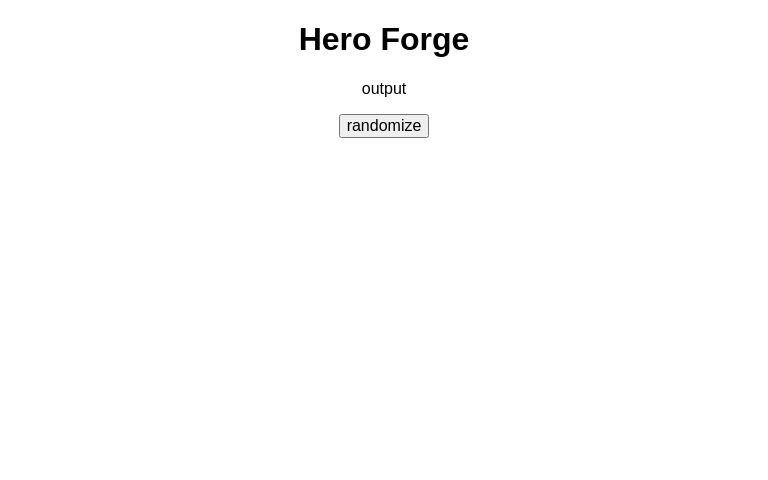 Hero Forge ― Perchance Generator