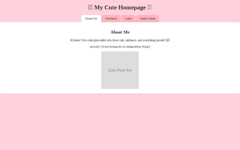 🌈 My Cute Homepage 🌈 ― Perchance Generator