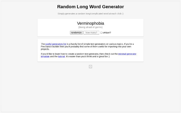 Random Long Word Generator