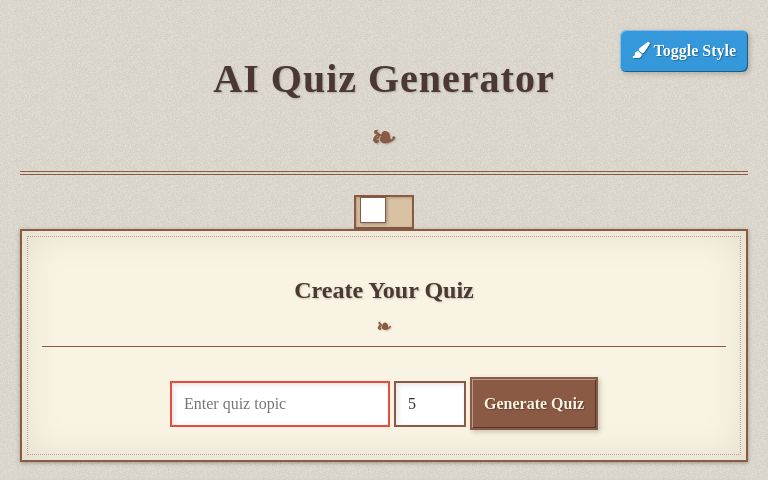 AI Quiz Generator