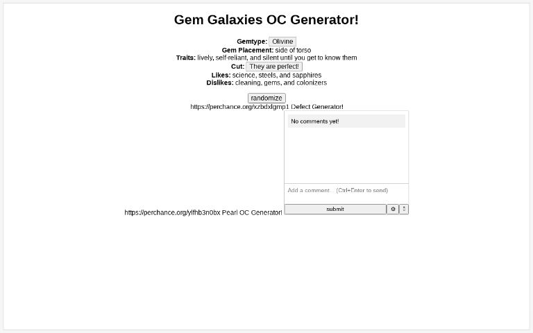 Gem Galaxies OC Generator!