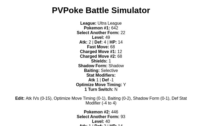 PVPoke Battle Simulator ― Perchance Generator