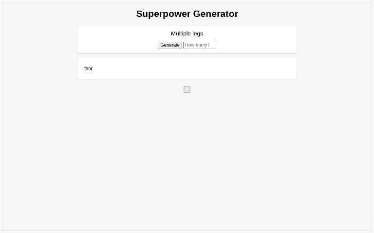 Superpower Generator