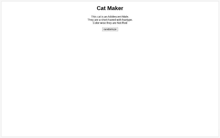 Cat Maker ― Perchance Generator