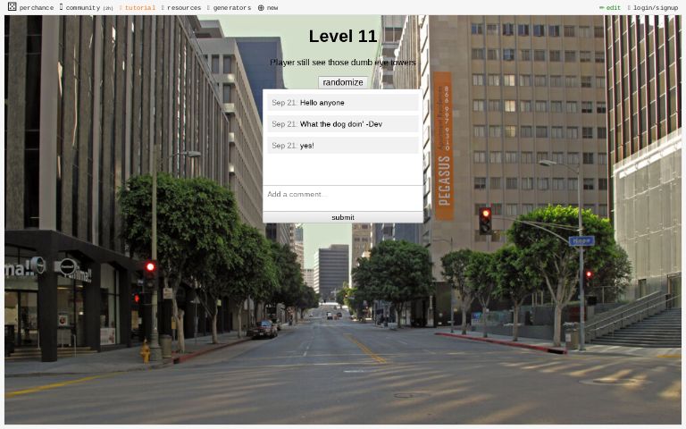 Level 11 ― Perchance Generator