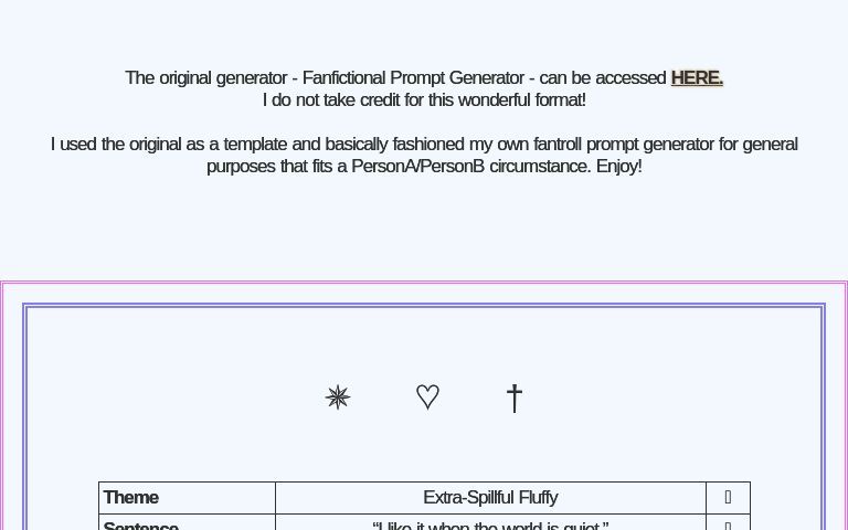 ⇾ Fantroll-fictional Prompt ⇽ ― Perchance Generator