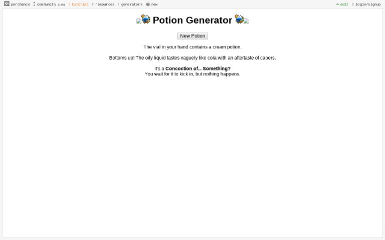 Potion Generator