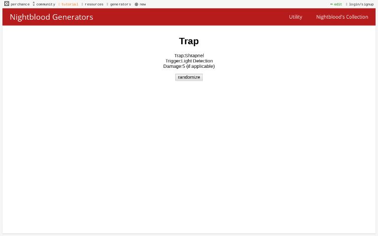 Trap ― Perchance Generator