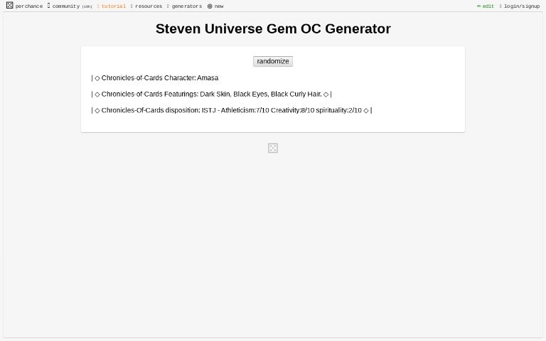 Steven Universe Gem OC Generator