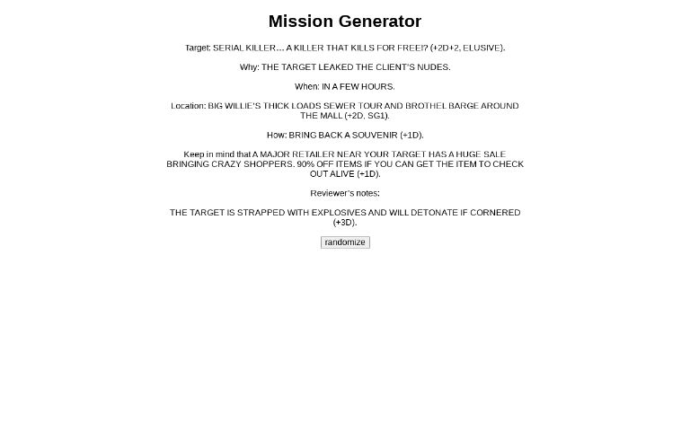 Mission Generator