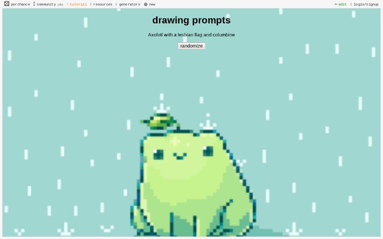 drawing prompts ― Perchance Generator