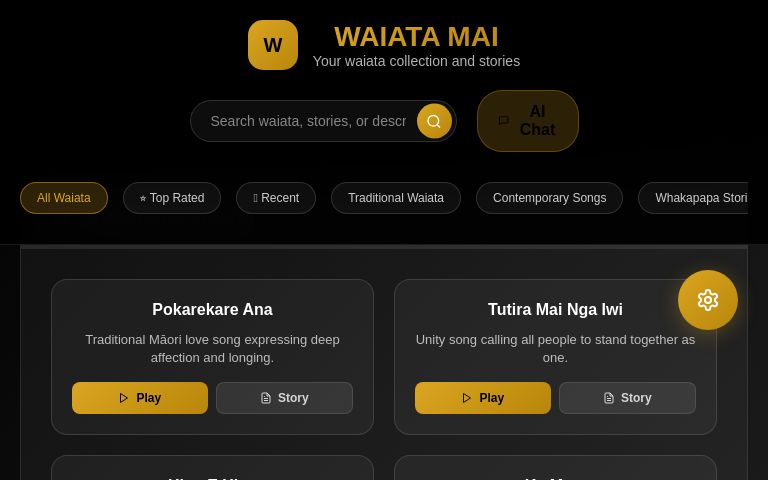 WAIATA MAI ― Perchance Generator