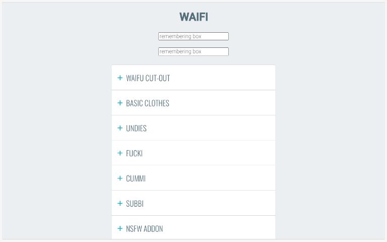 WAIFI ― Perchance Generator