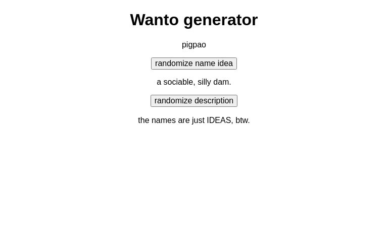 Wanto generator