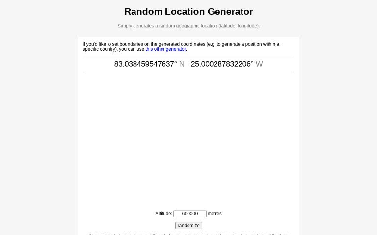 Random Location Generator (Geographic Coordinates)