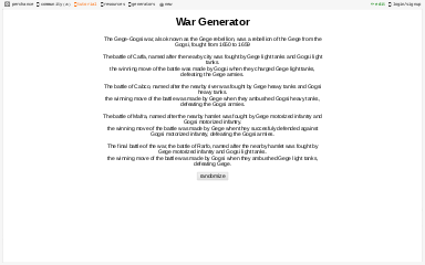 War Generator