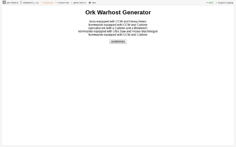 Ork Warhost Generator