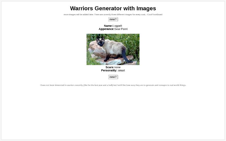 Warriors Generator with Images