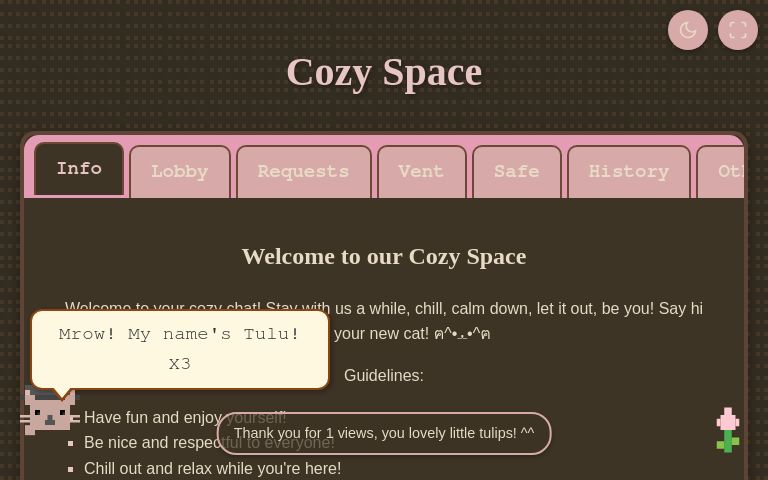 Cozy Space ― Perchance Generator