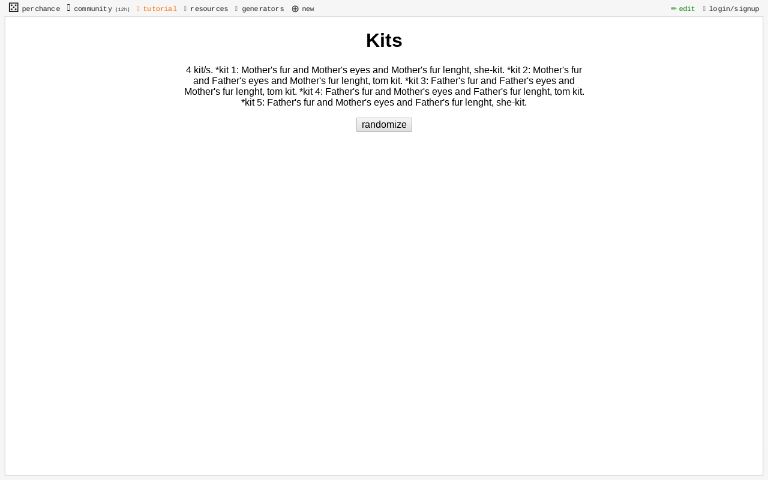 Kits ― Perchance Generator