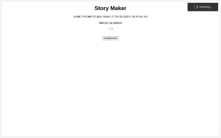 Story Maker ― Perchance Generator