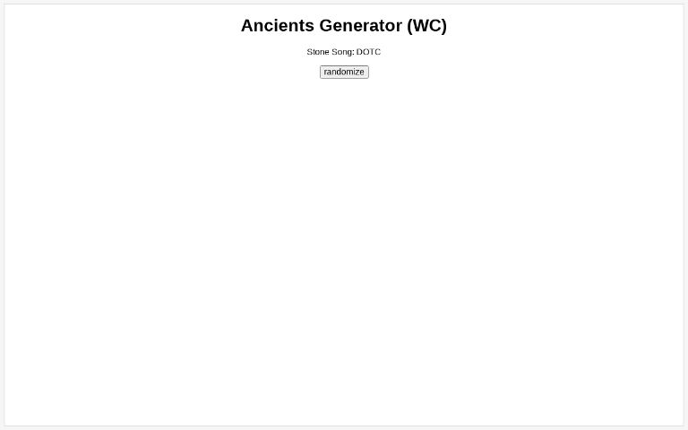 Ancients Generator (WC)