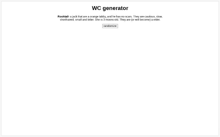 WC generator
