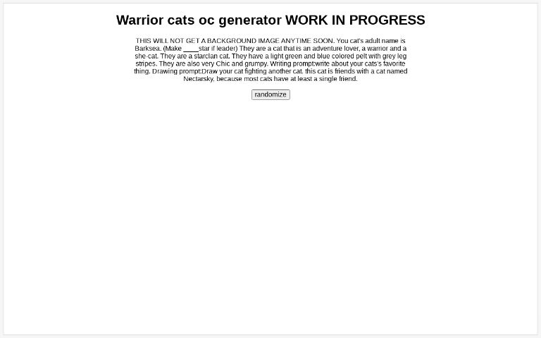 warrior-cats-oc-maker-warrior-cats-oc-generator-wcue